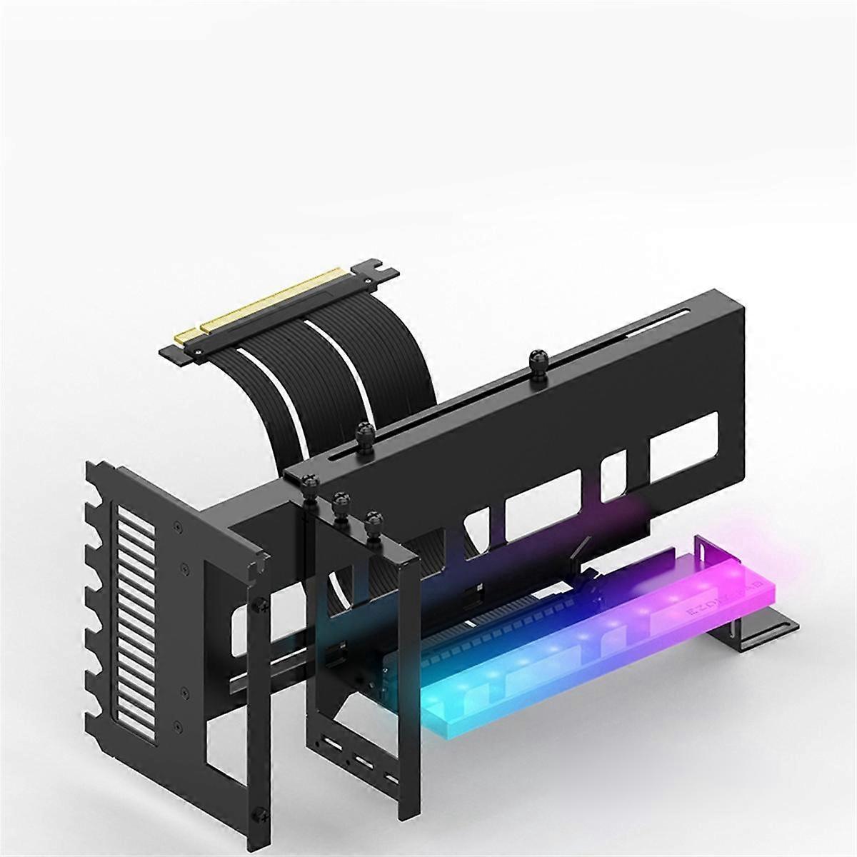 EZ-40 ARGB Graphics Card Vertical Bracket PCIe 4.0 X16 Adapter Cable ...