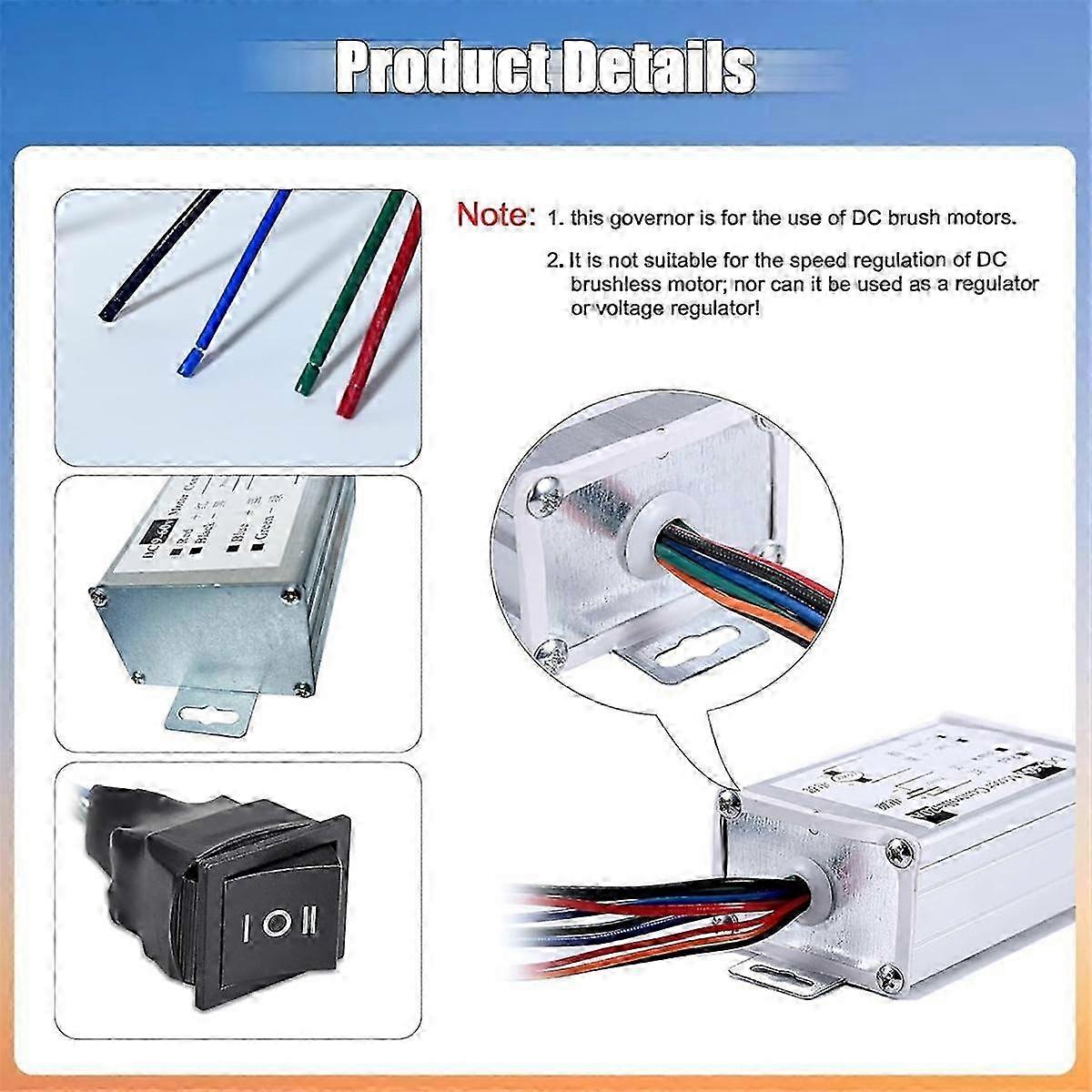 DC Motor Speed Controller,DC 12V 24V 36V 48V 60V Motor Pulse Width ...