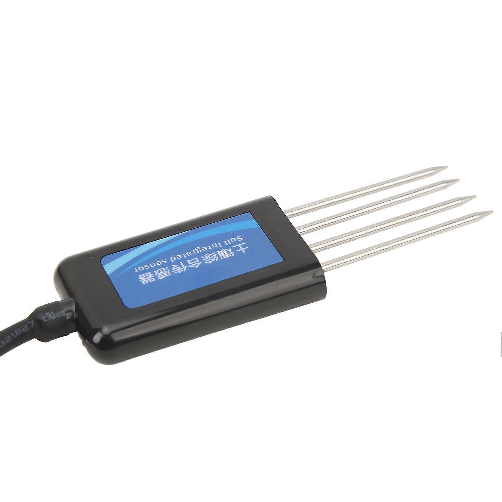 Soil NPK PH Sensor Probe IP68 Waterproof Nitrogen Detector Temperature ...