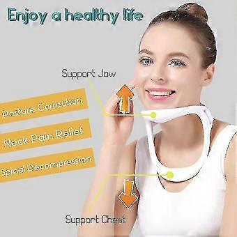 Adjustable Neck Support Cervical Collar Posture Traction Portable Neck ...