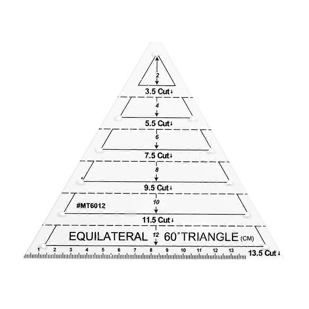Clear Acrylic Rulers 45 Degree Diamonds Ruler for Home DIY Sewing ...