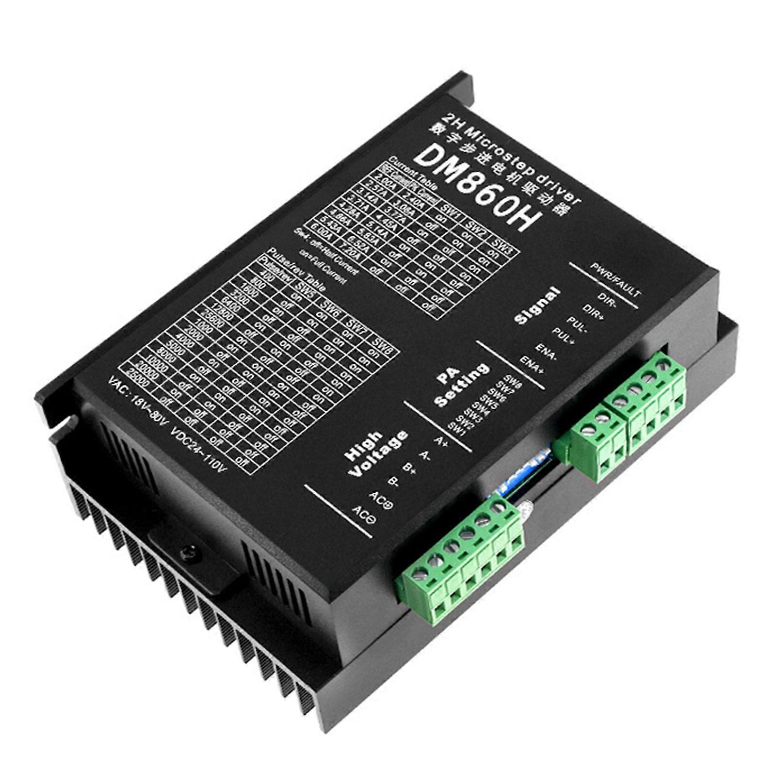 DM860H Stepper Motor Driver Microstep Motor Two-phase for 57 86 Stepper ...