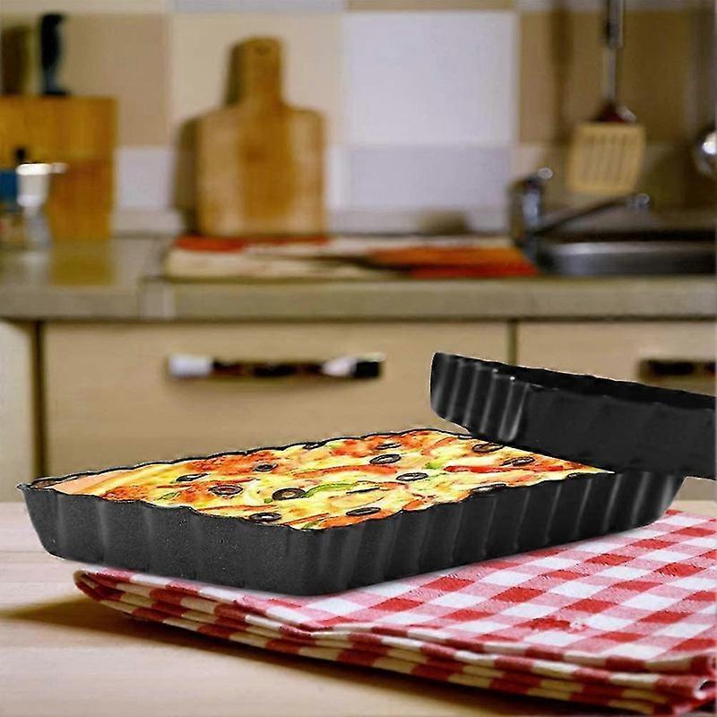 Mini Tart Pan Square 4 Inch with Removable Bottom Quiche Pan Nonstick ...