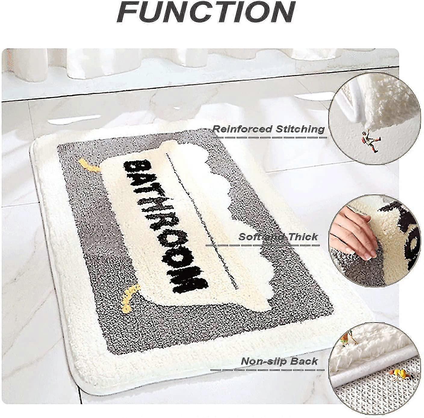 Dhrs Cute Bathroom Rug Mat Funny Cartoon Decor Bathmat Absorbent ...