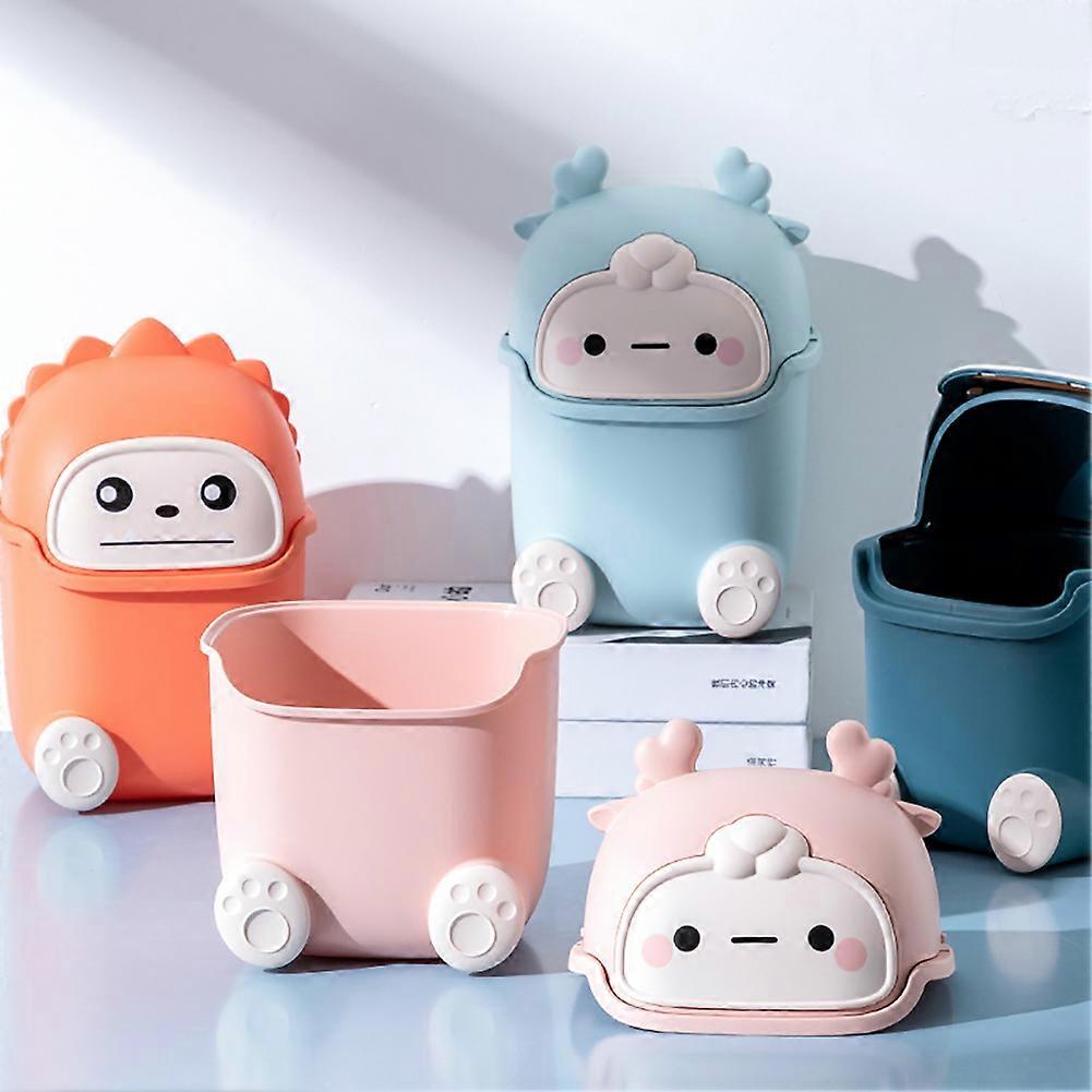 Desk Trash Can Ins Desktop With Lid Trash Can Mini Kawaii Cute Bear ...
