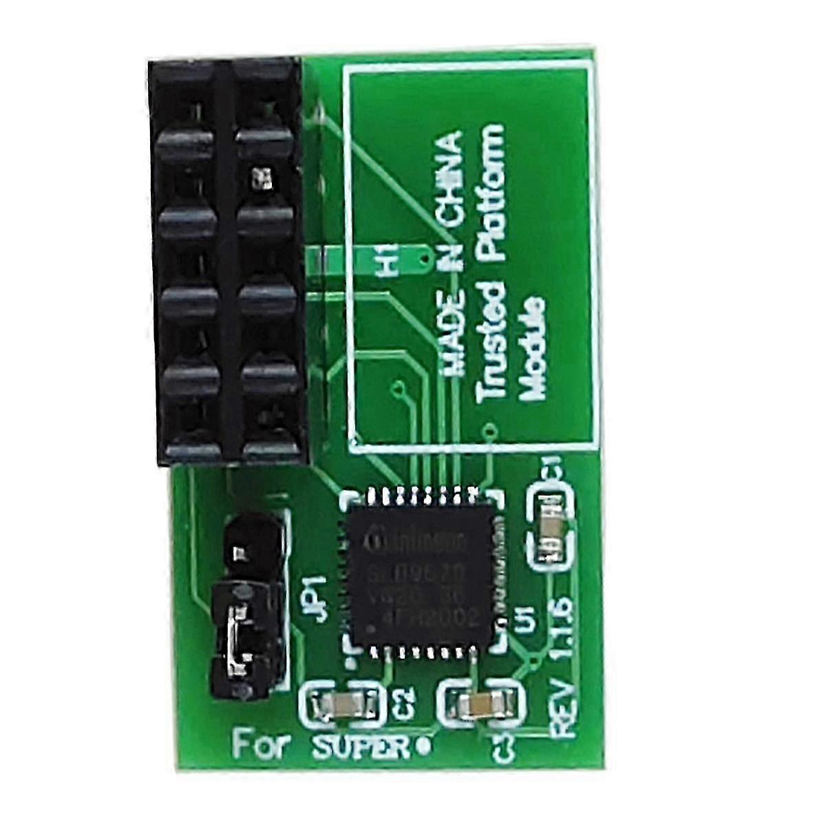 1 PC 10 Pin SPI TPM 2.0 Module Trusted Platform for SuperMicro AOM-TPM ...