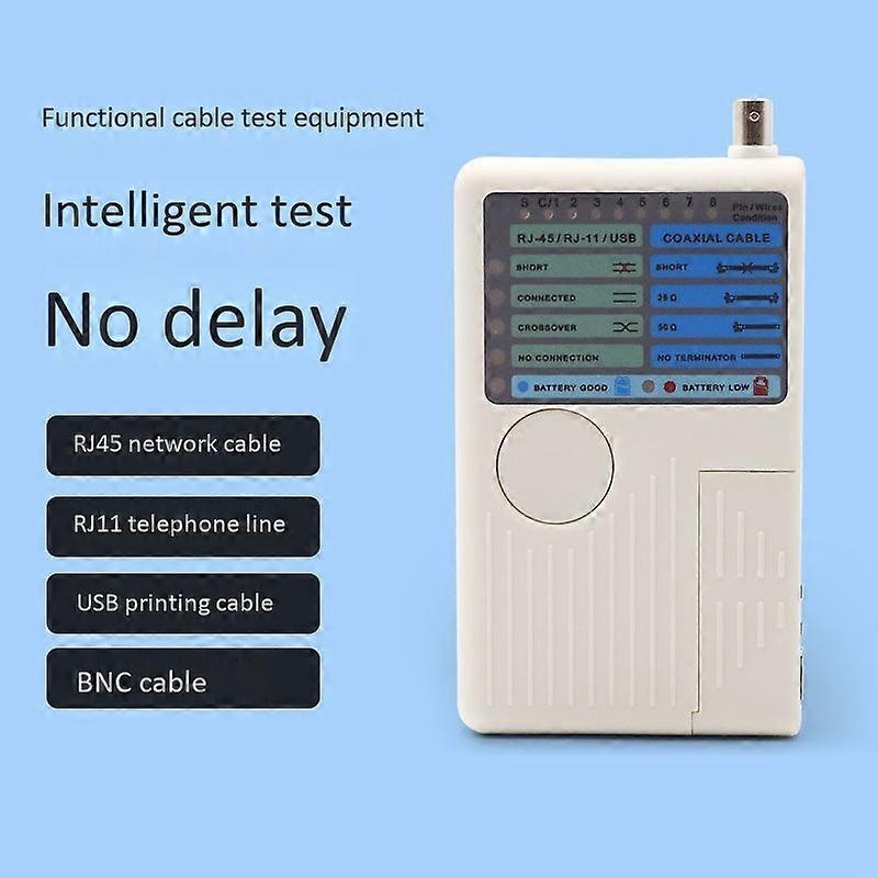 RJ11 RJ45 USB BNC LAN Network Cable Tester Remote LAN Cables Detector 4 ...
