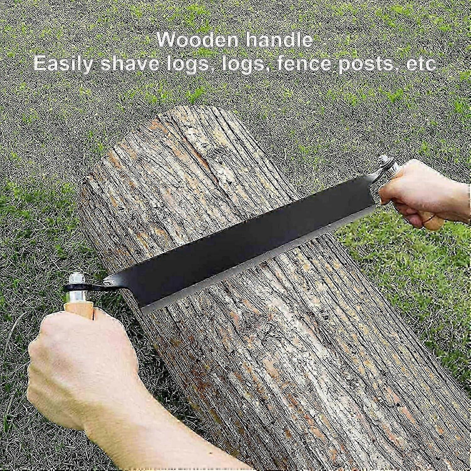 Draw Knife, Tungsten Steel Wooden Handle Straight Type Safe Durable ...