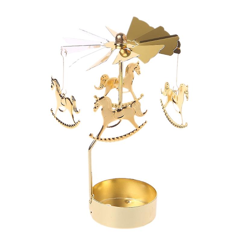 Rotary Candle Holder Metal Spinning Tea Lights Romantic Candlestick ...