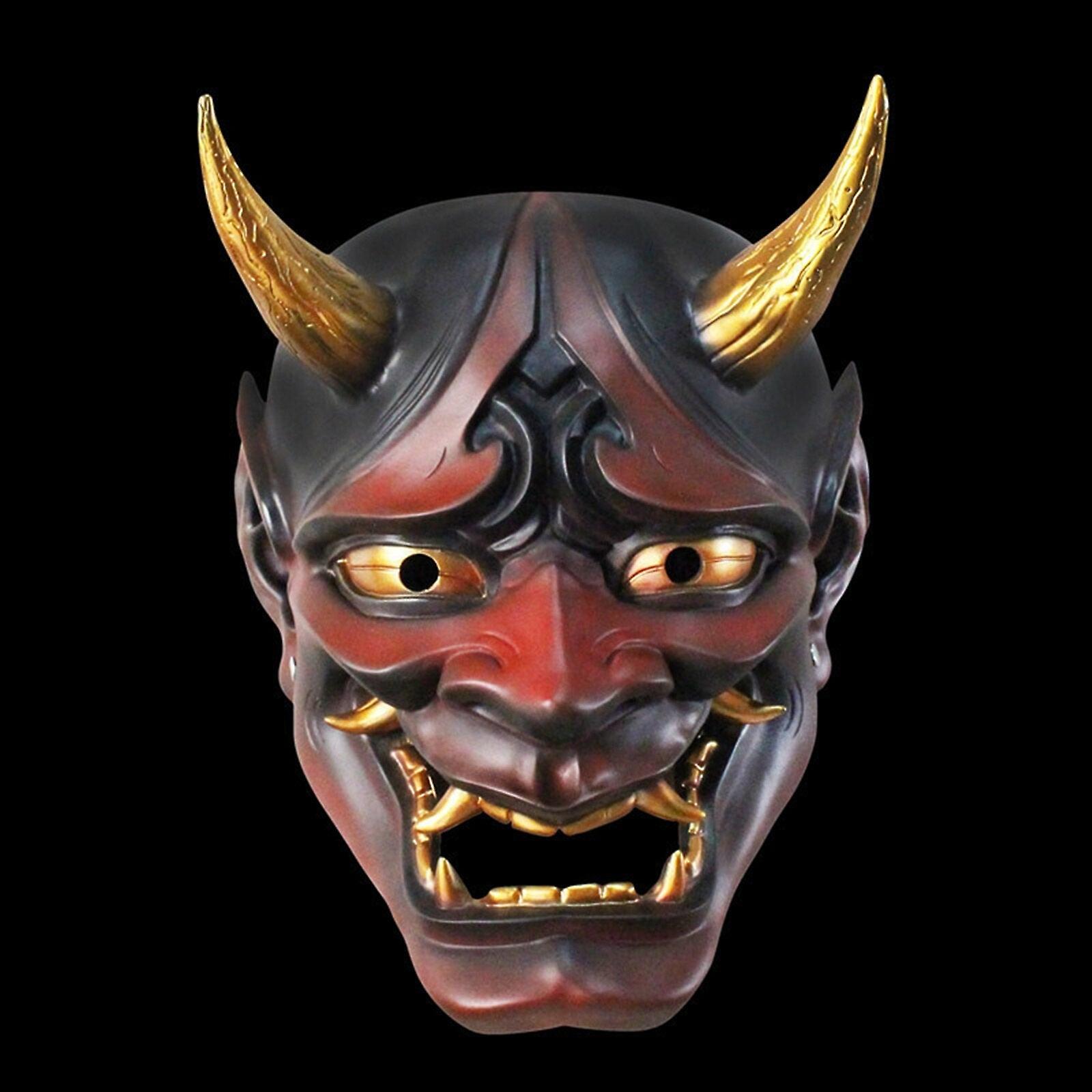 Adult Unisex Resin Japanese Monster Devil Hannya Noh Kabuki Demon Oni ...
