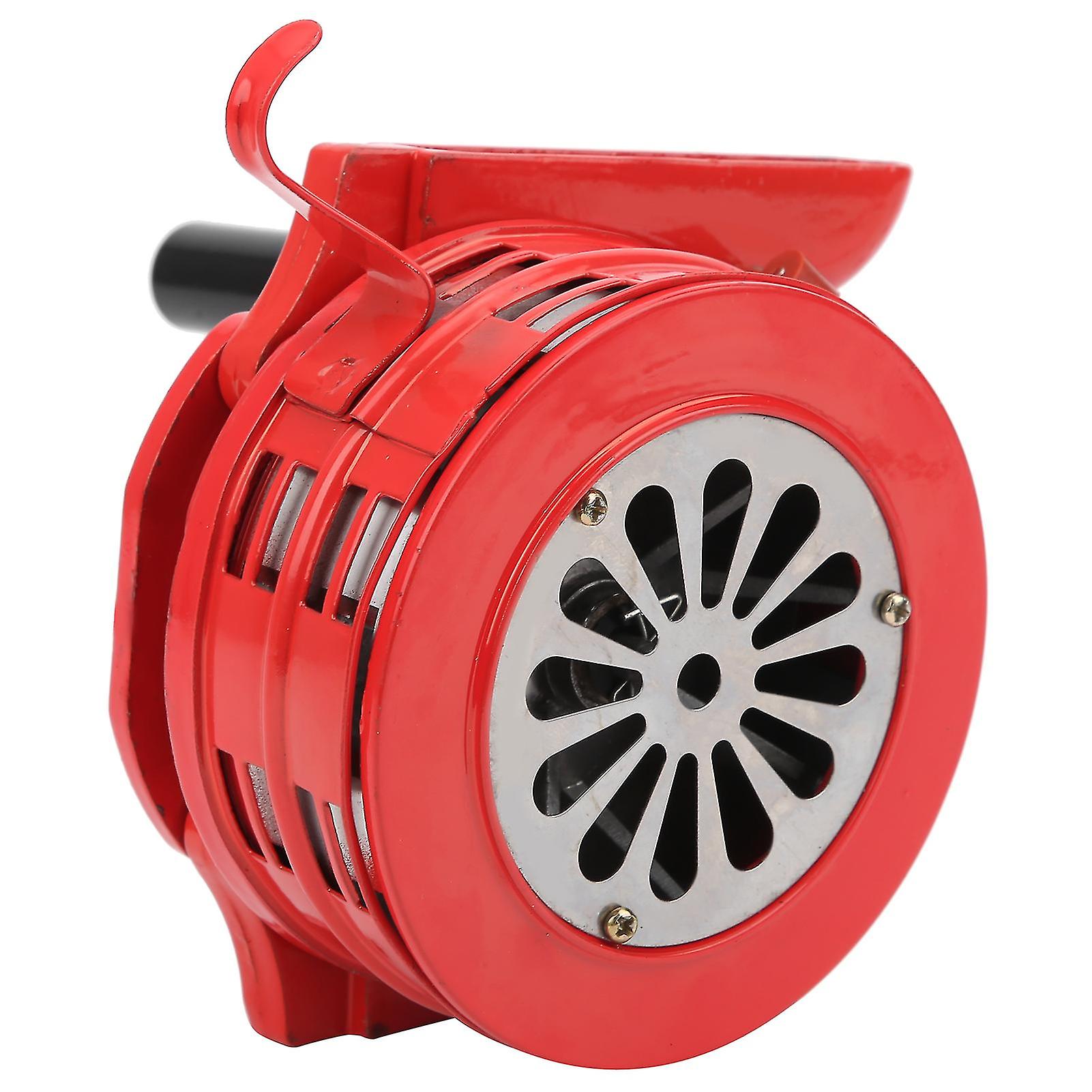 Hand Crank Siren Red Portable Manual Operated Alarm For Schools Troops ...