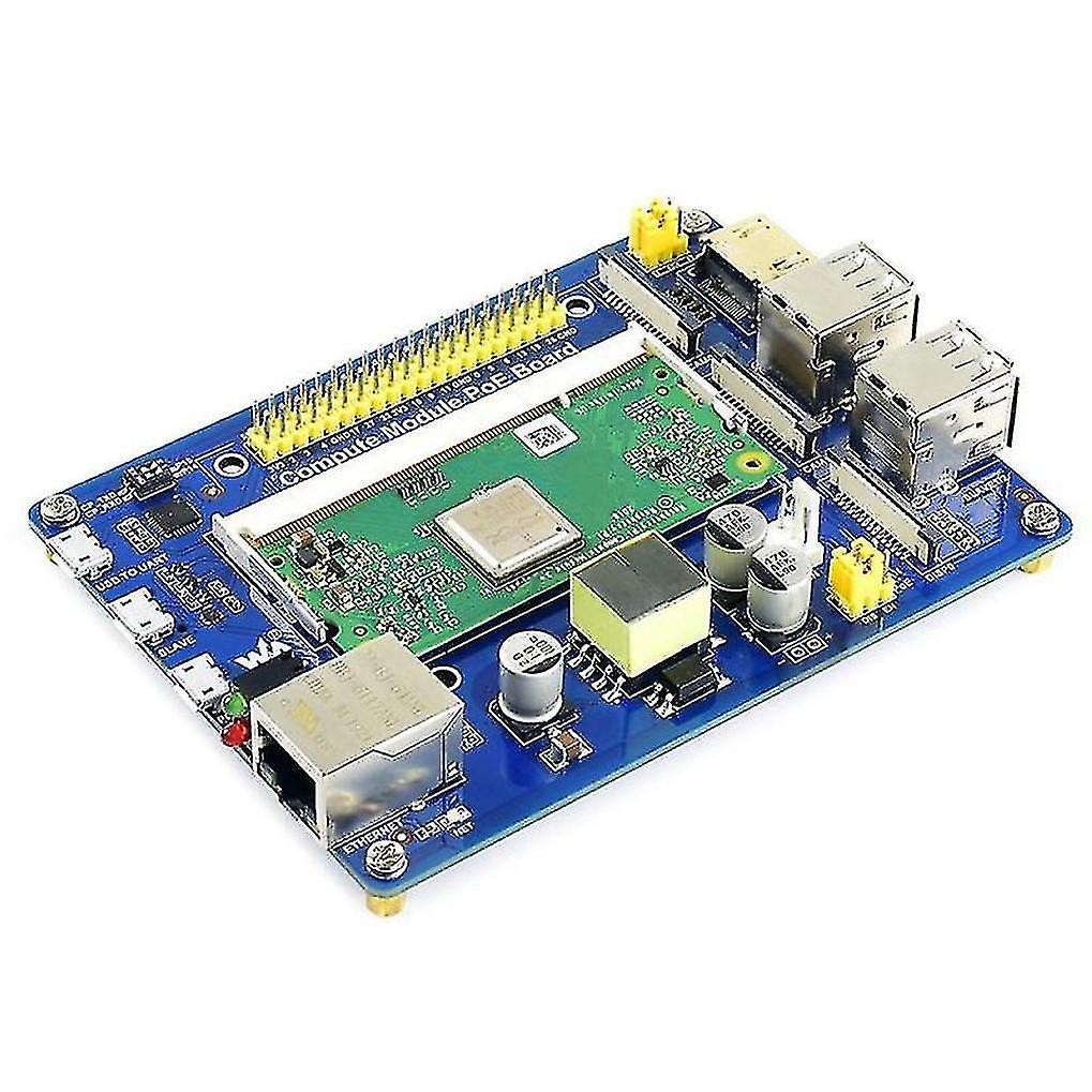 Compute Module Io Board With Poe Feature For Compute Module Cm3 / Cm3l ...