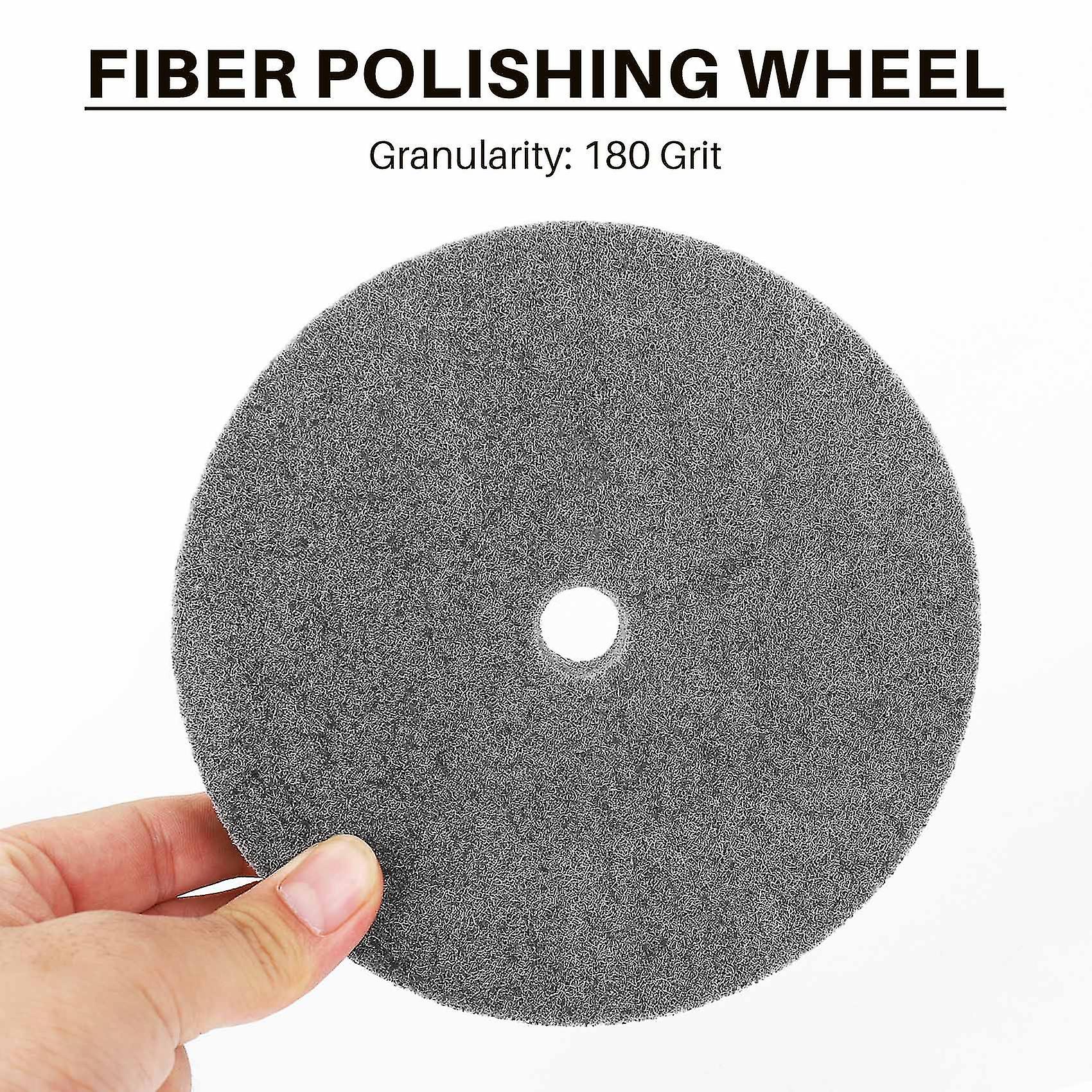 150mm Dia 25mm Thick 180 Grit Fiber Wheel Polishing Buffing Disc stcyv ...