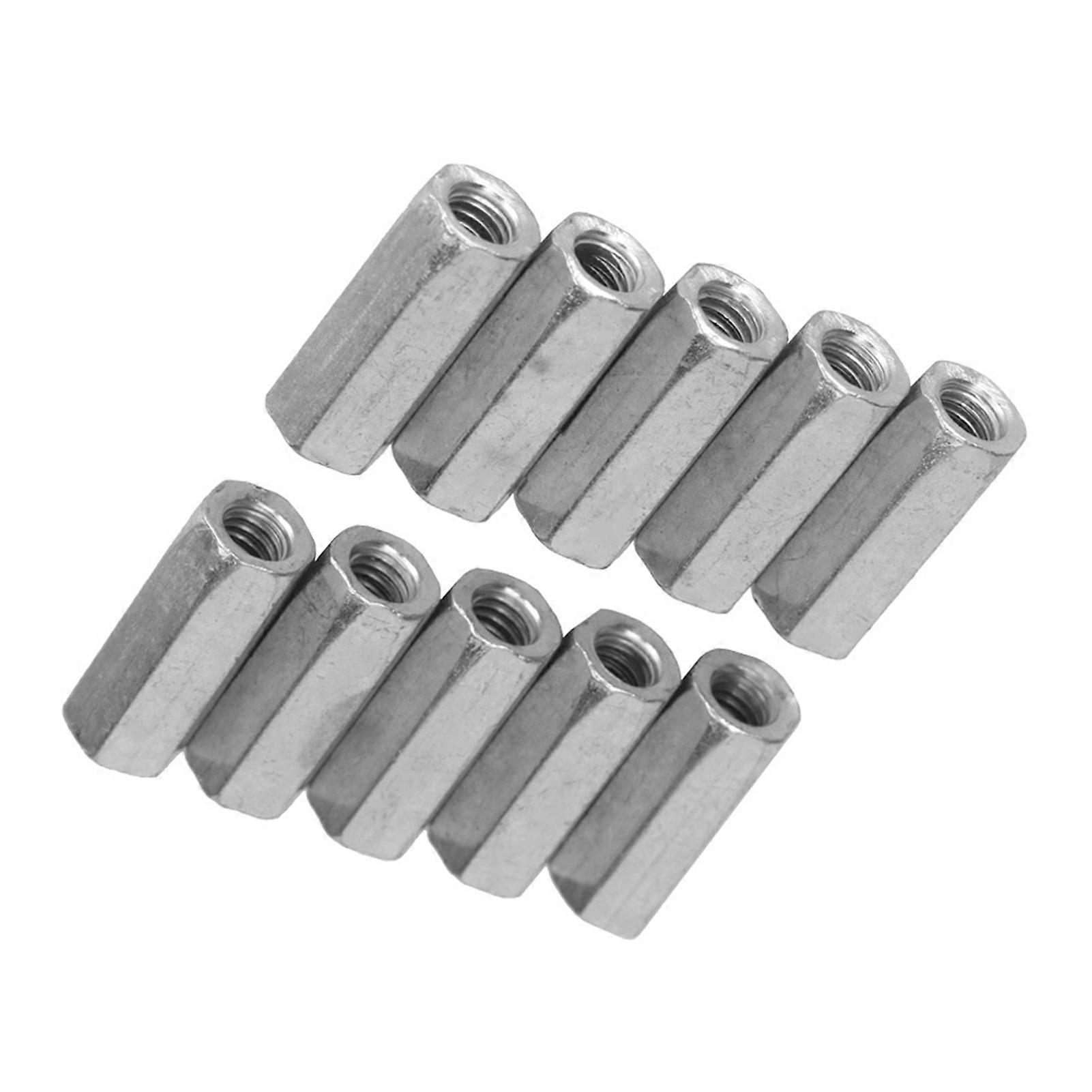 10pcs Long Rod Nut Hex Hexagonal Sleeve Nut Standoff Threaded Fasteners ...