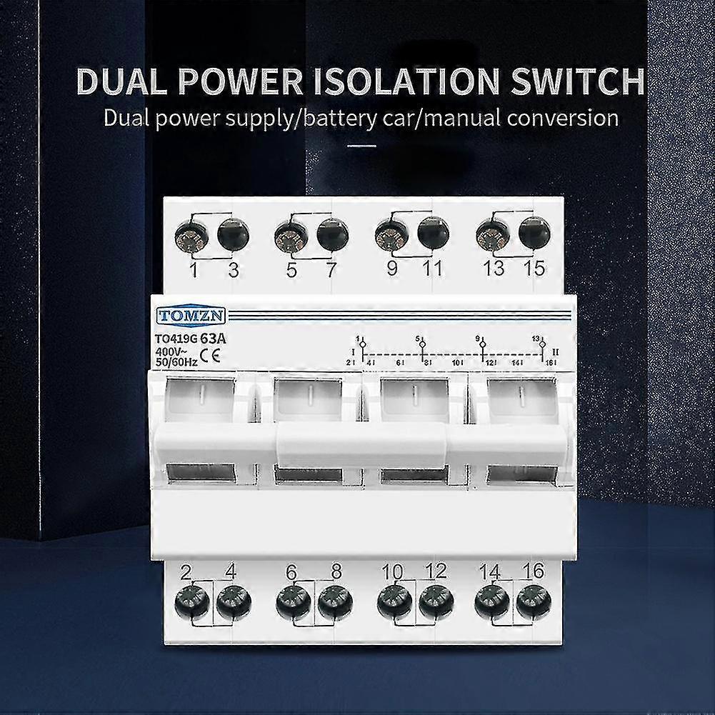 4p 63a 3 Phase Manual Transfer Isolating Switch Interlock Circuit ...