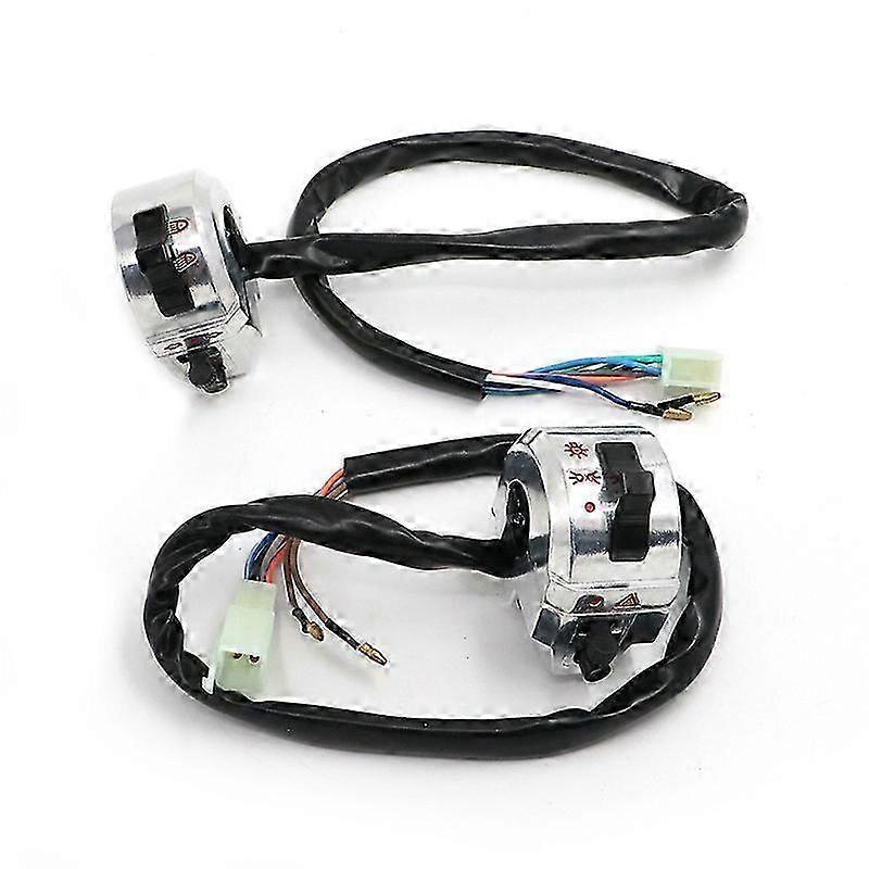 22mm 7/8 Chrome Universal Bike Motorcycle Handle Bar Switch Control ...