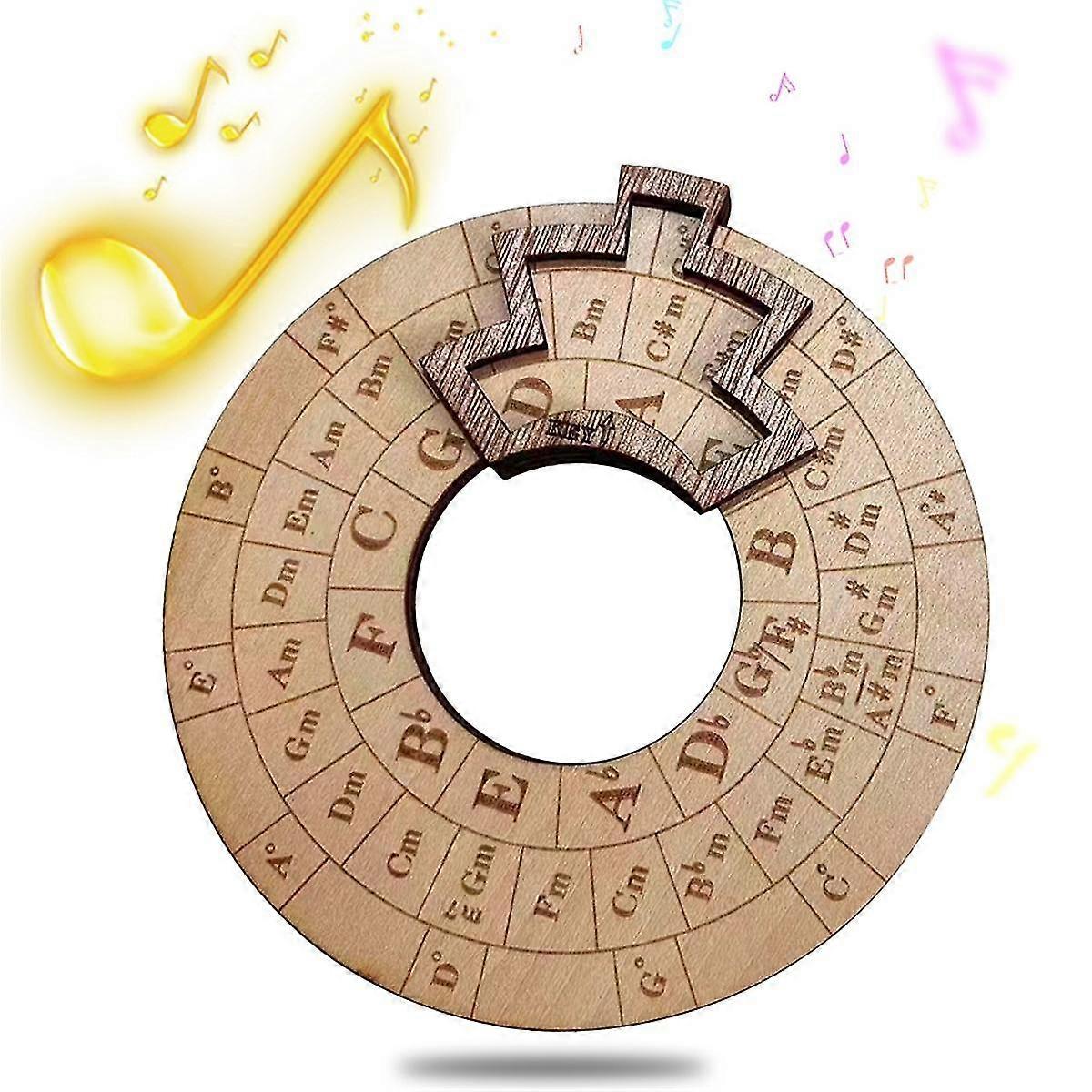 Wooden Melody Tool Music Instrument Wood Melody Maker Circle of Fifths ...