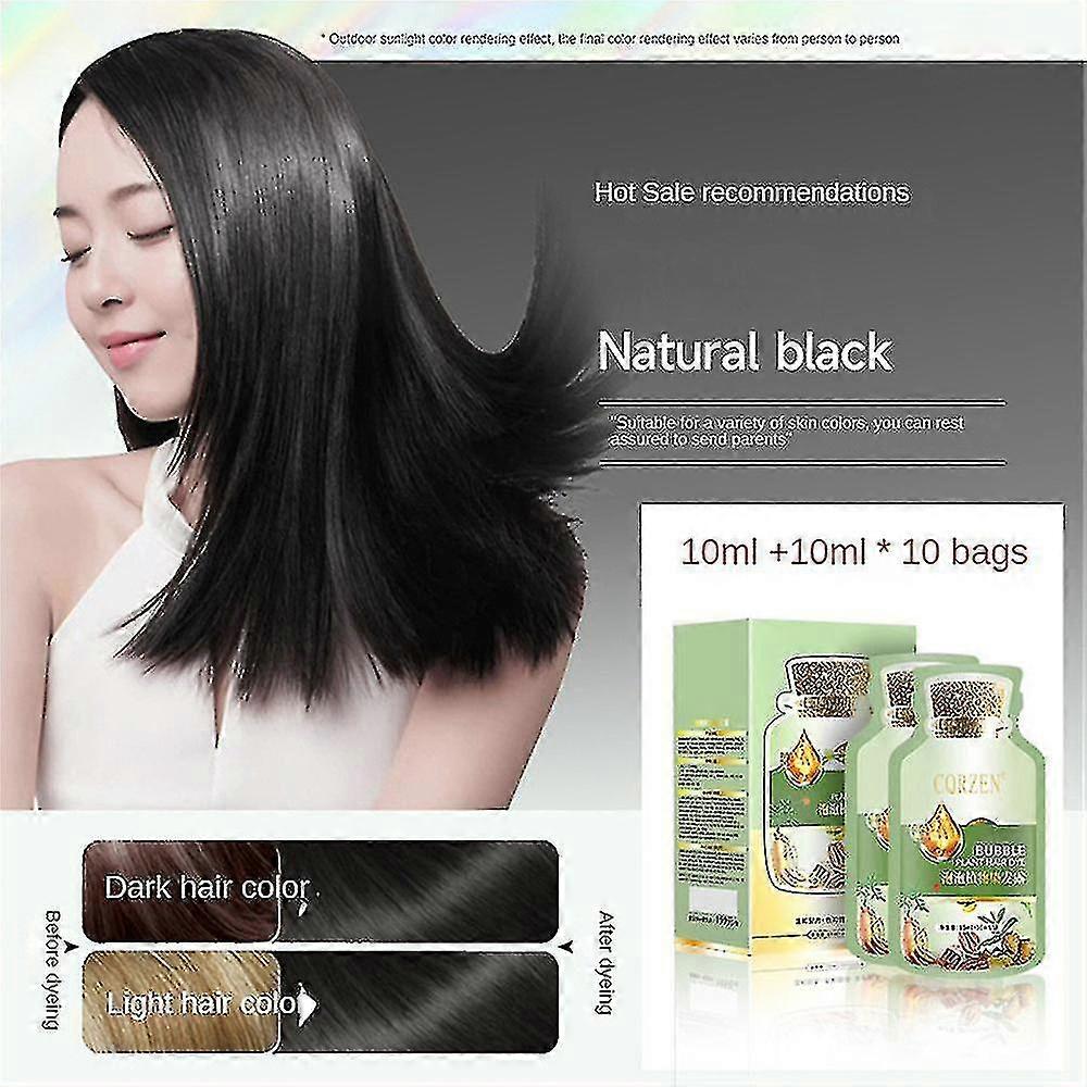 Natural Plant Hair Dye Bubble New Botanical Based For Grey Hair Color ...