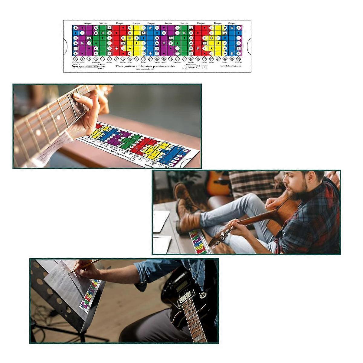Guitar Sliding Ruler for the Practice Of Pentatonic, Diatonic and Mode ...