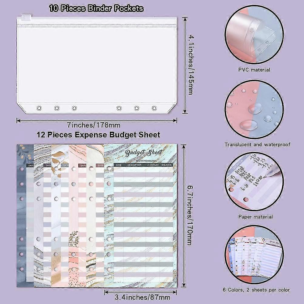 A6 Pu Leather Budget Organiser Budget Planner Financial Planner Budget ...