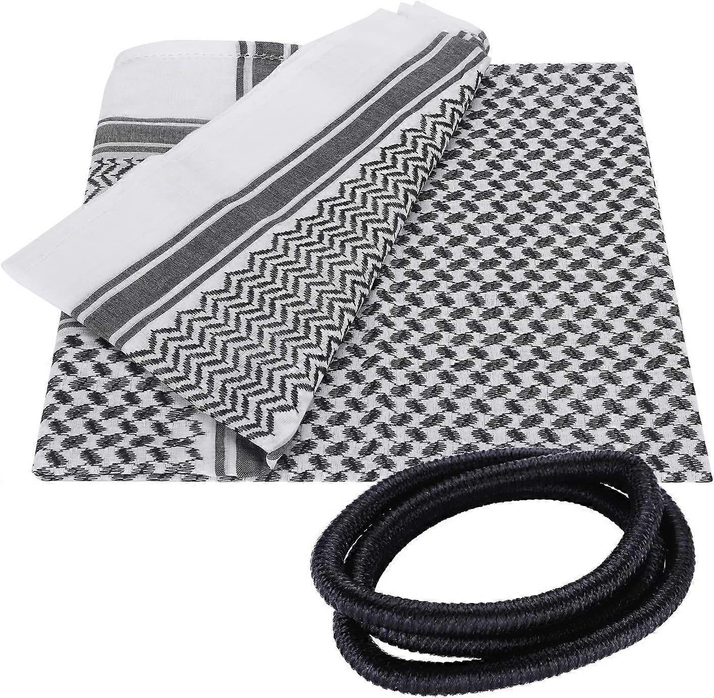 Classic Arabic Shemagh Turban Bandana Headscarf Breathable Soft Muslim ...