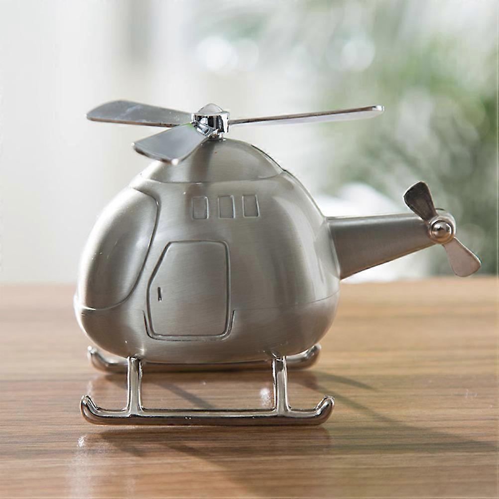 Helicopter Coin Bank Mini Piggy Bank Coin Saving Money Box Home Office ...