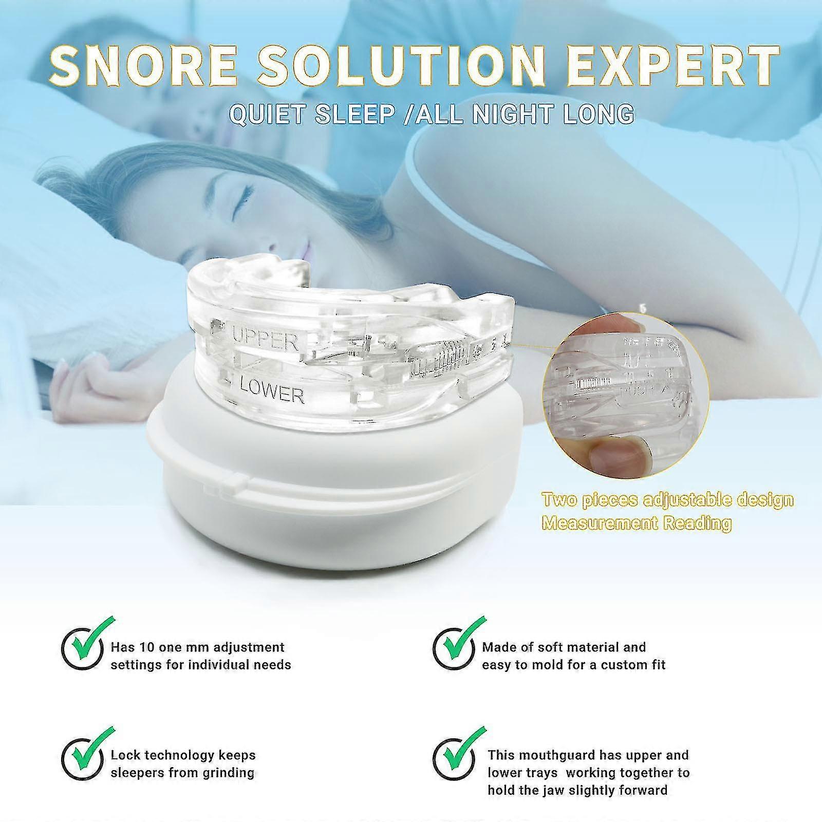 Anti-snore Mouthguard, Adjustable Anti-snoring Mouthpiece, Night Time ...