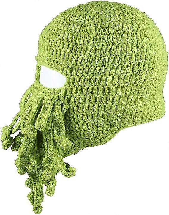 SZTXJ 1 Pack Men's Barbarian Wanderer Beanie with Foldover Beard ...