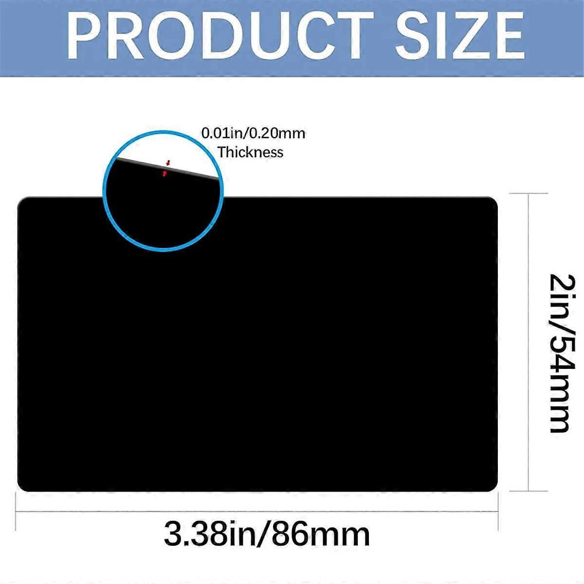 300 Pcs Metal Business Cards Black Metal Business Card Blanks for CNC ...