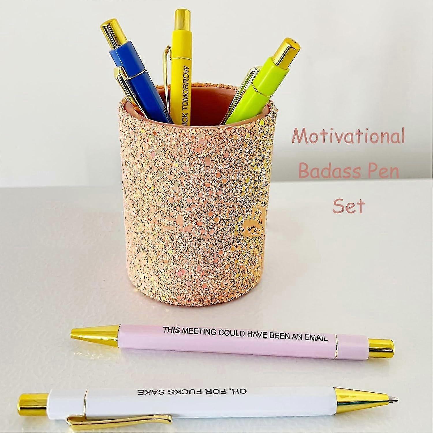 Motivational Badass Pen Set, Funny Pens Swear Word Daily Pen Set ...