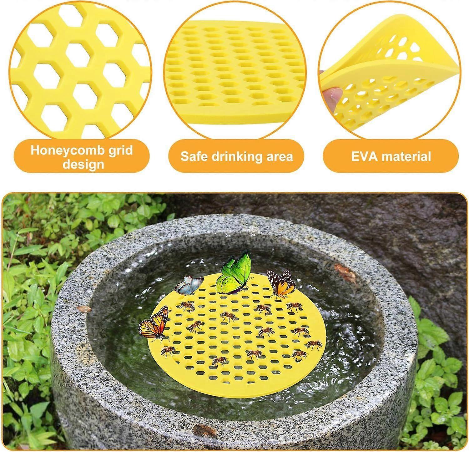 Bee Honeycomb Net Cups for Bees Drinking, 4 Pack Bees Insect Drinking ...
