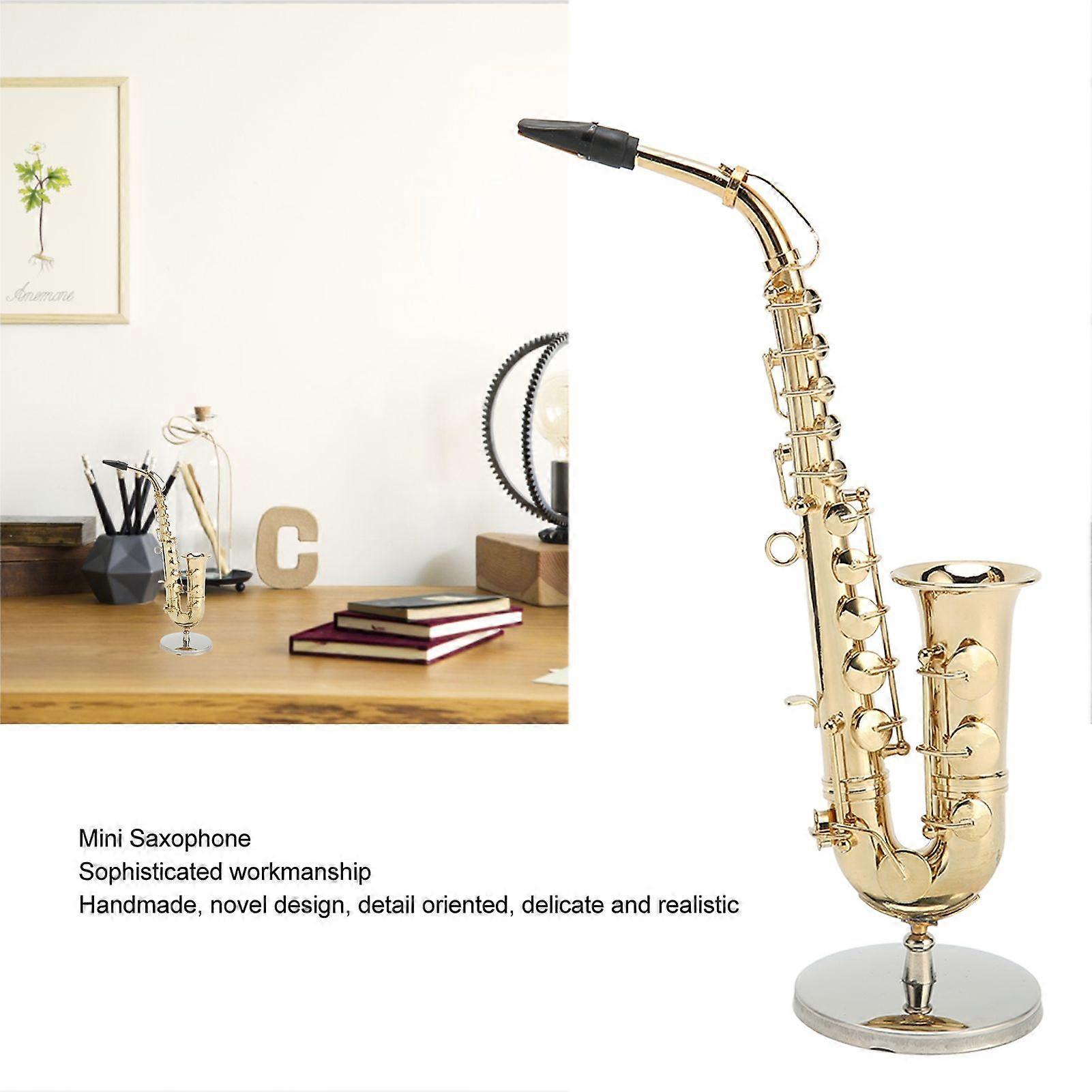 Mini Alto Saxophone Ornament Decoration Handmade Miniature Saxophone ...