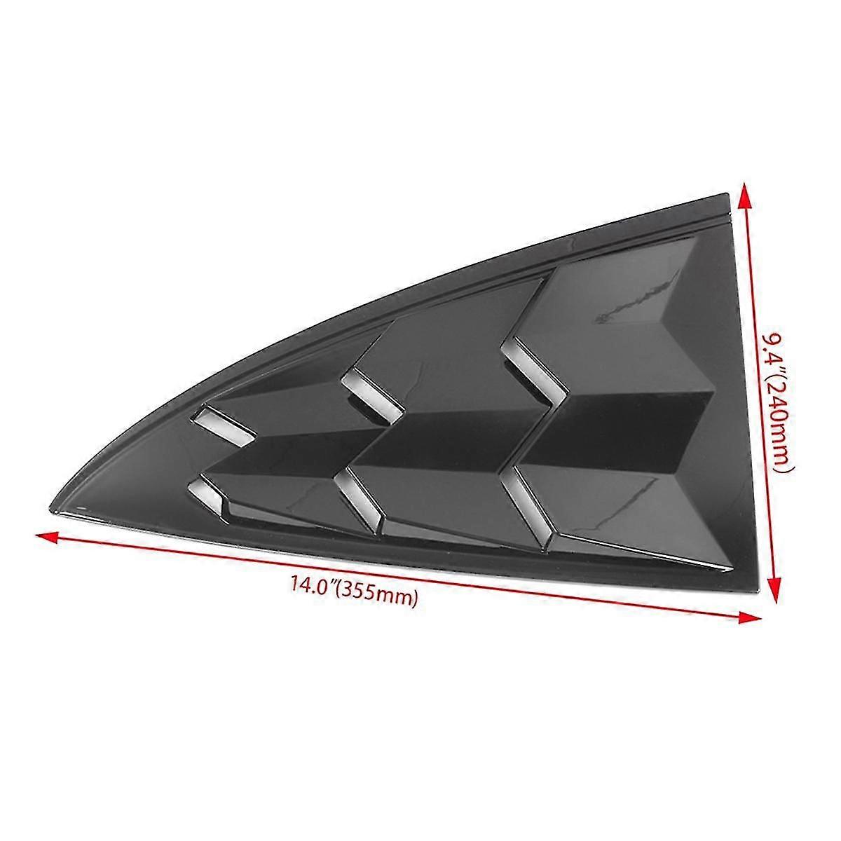 Car Rear Window Triangle Exterior Decor Blinds Spoiler Leaves Shutter ...