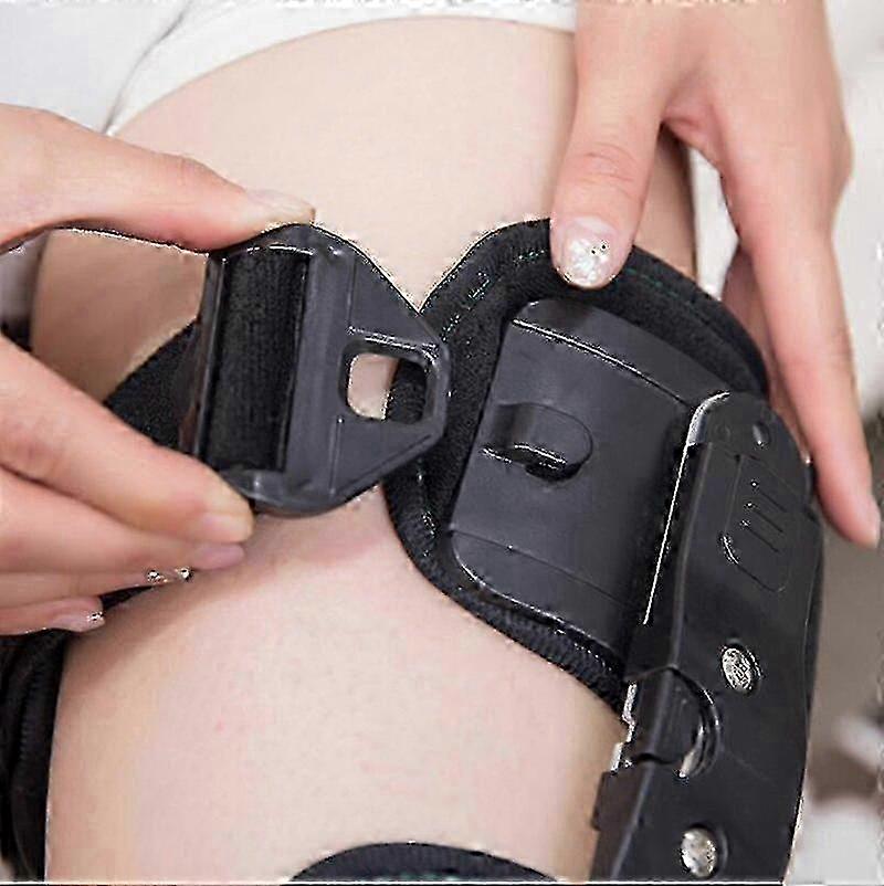Knee Joint Fixation Bracket Adjustable Hinged Knee Patella Brace Injury ...