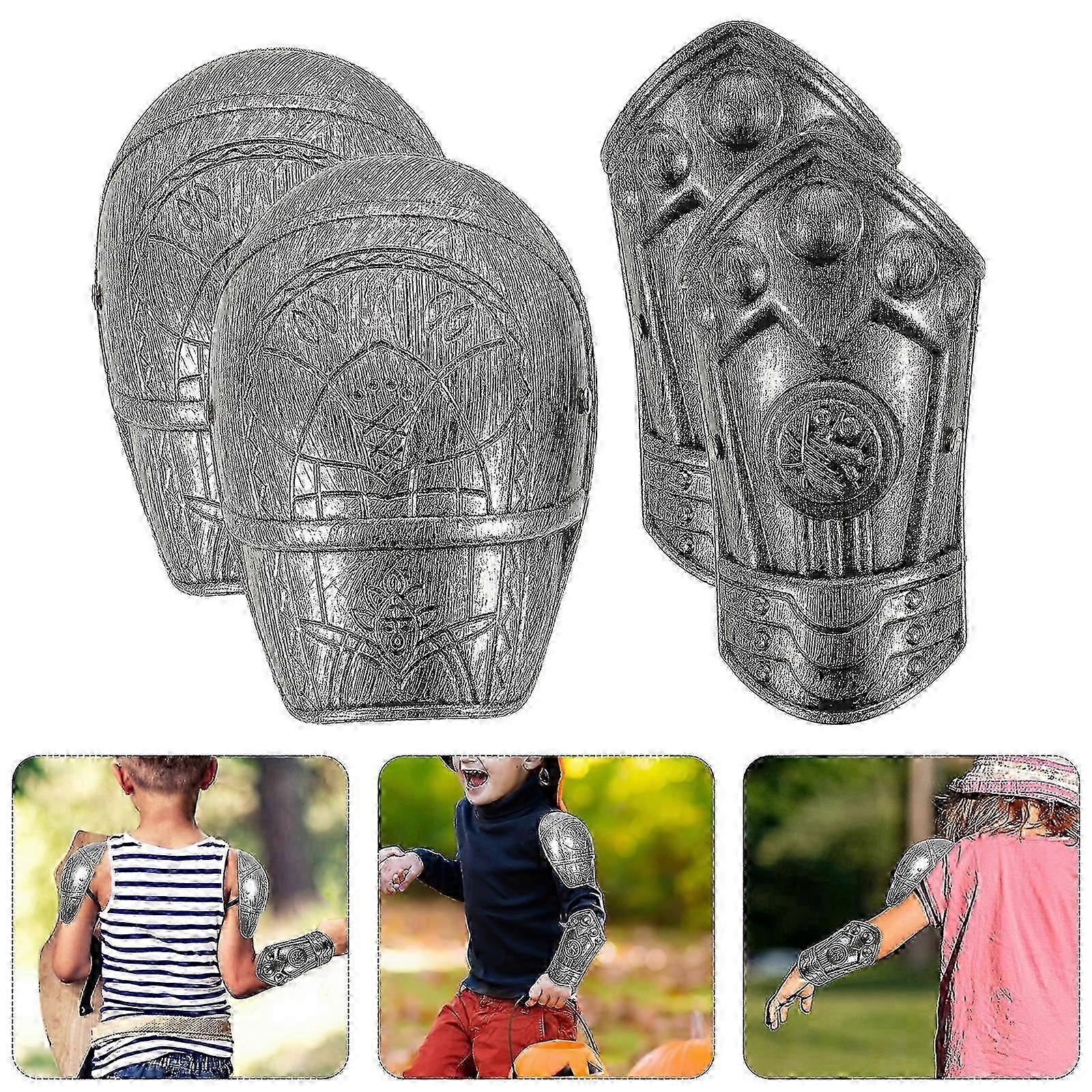 1 Set Cosplay Armour Costume Accessory Vintage Armour Arm Plate And ...