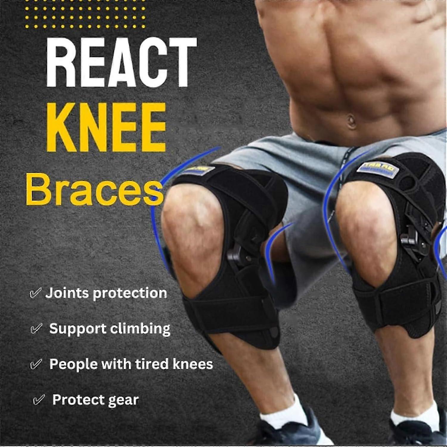 Knee Braces 2.0, Knee Braces Spring Loaded,Patellar Stabilizing Knee ...