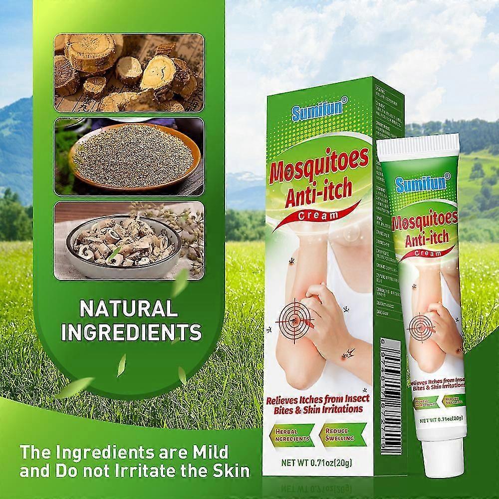 2Pcs Mosquito Anti-itching Cream Natural Herbal Mosquito Insect Bites ...
