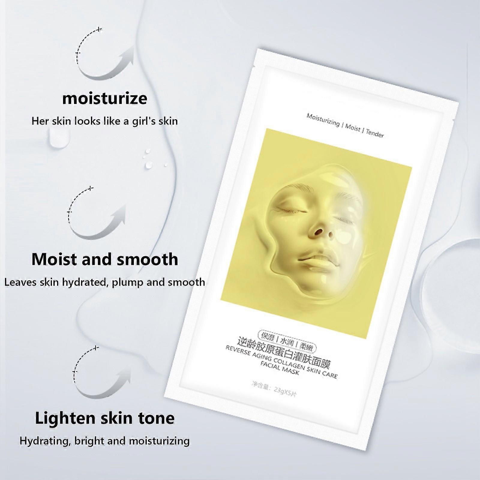 Aging Facial Mask Moisturizing Tender Transparent And Brightening Skin ...