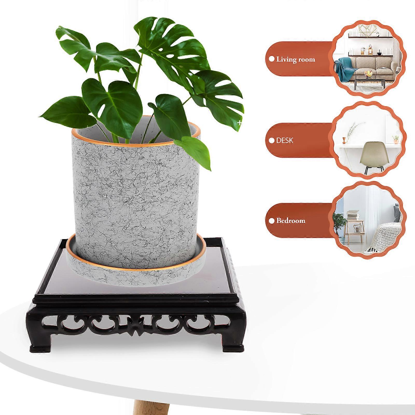 Plastic Plant Stand Shelf Tank Stand for Storage 25Pcs Black Set ...