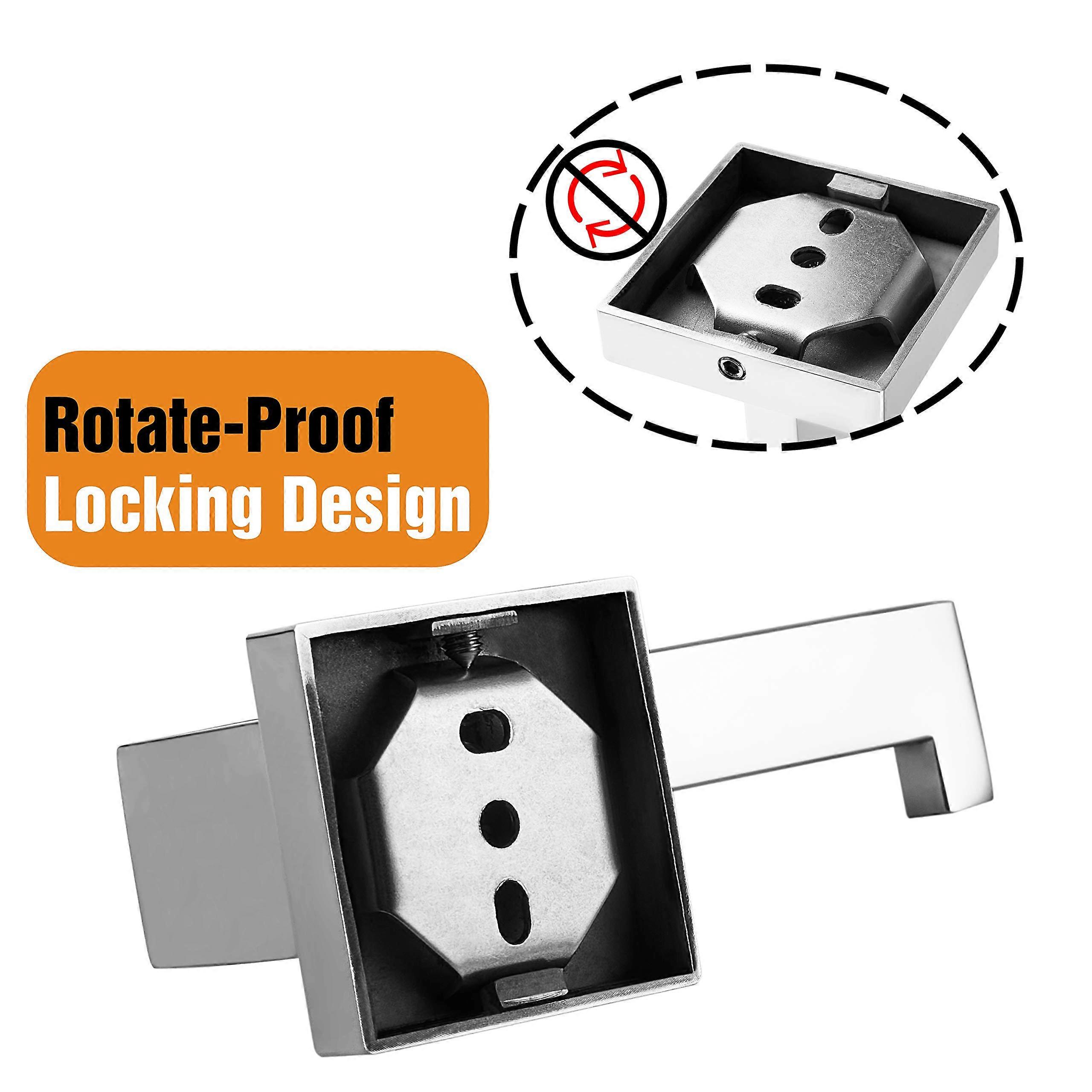 ZENGO Chrome Toilet Roll Holder Wall Mounted Premium 304 Stainless ...