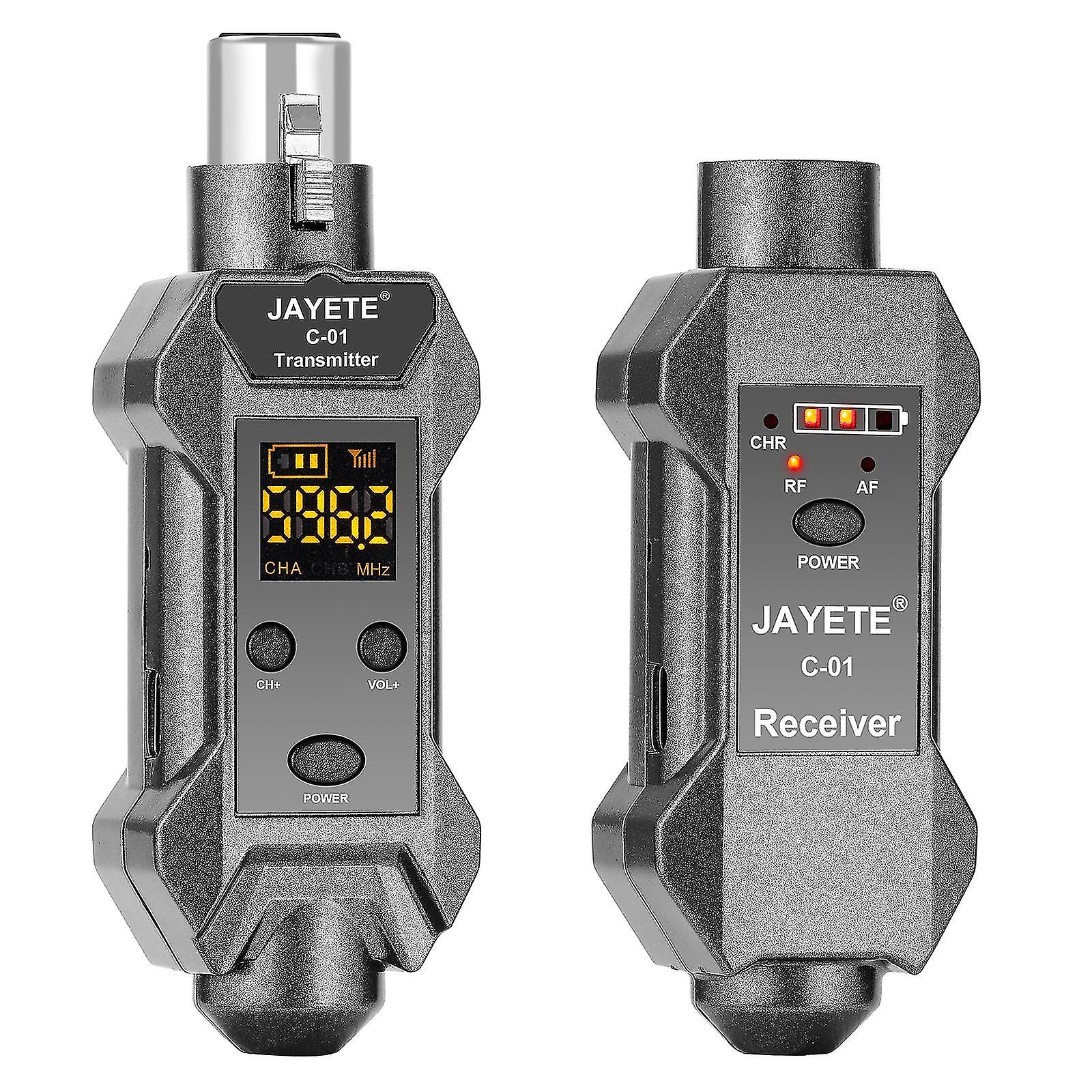 Wireless Transmitter Receiver Usb Chargeable Uhf Wireless Microphone ...