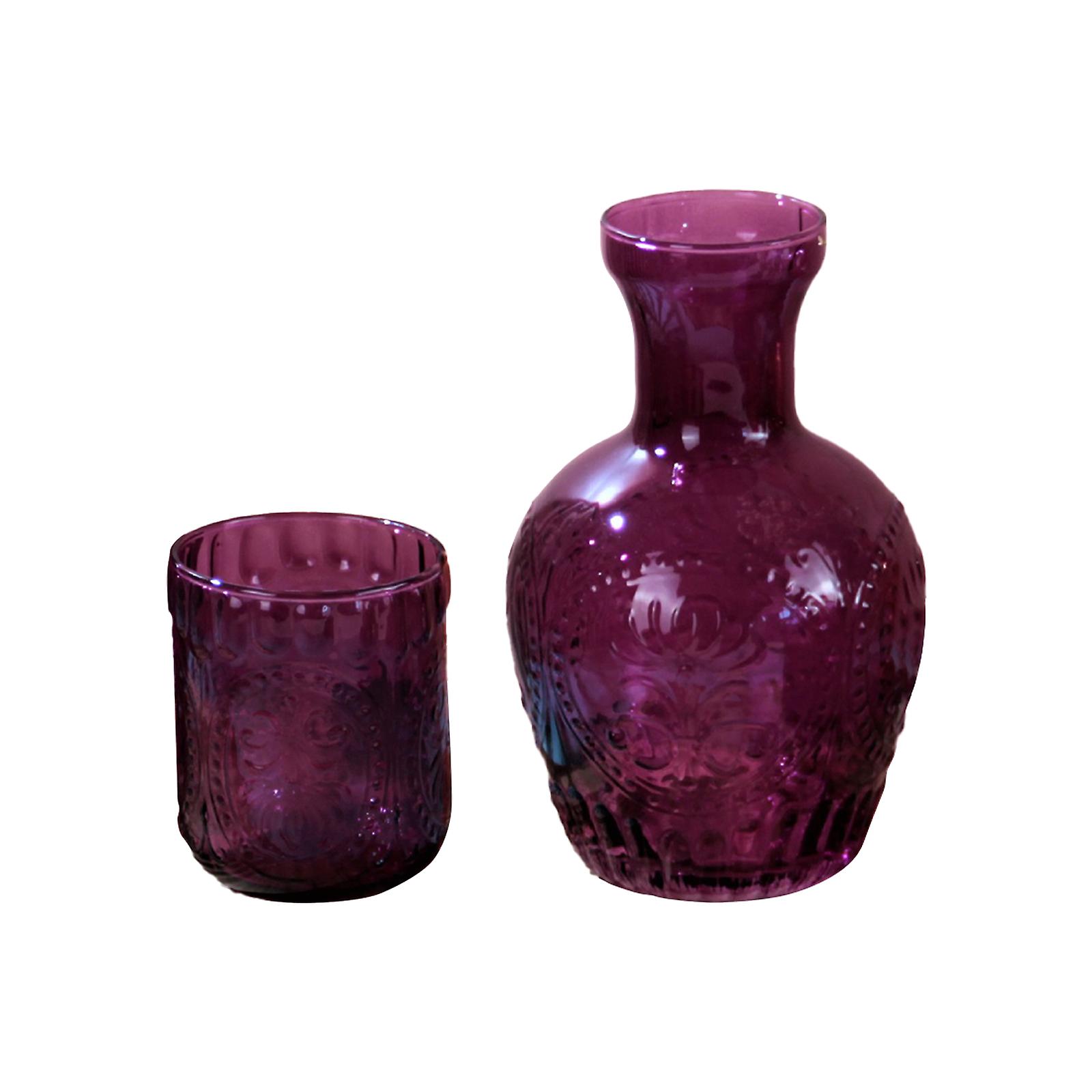 Water Pitcher Set Bedroom Kitchen Living Room Bedside Carafe With Glass ...