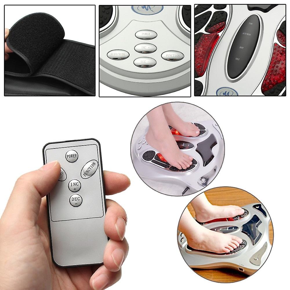 Electric Foot Massager Machine Heat Far Infrared Acupuncture Shiatsu ...