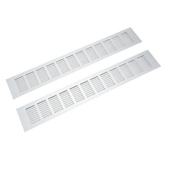2 Pcs Air Vent Ventilation Grille Aluminium Alloy Rectangular Vent ...