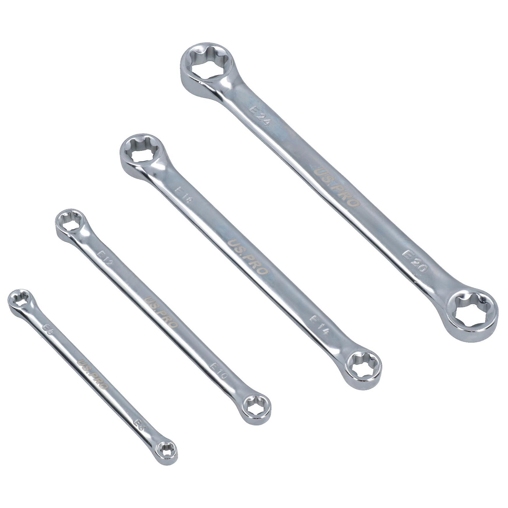 Female Torx E Sockets E4-E18 + Spanners E6-E24 1/4" Drive Ratchet ...