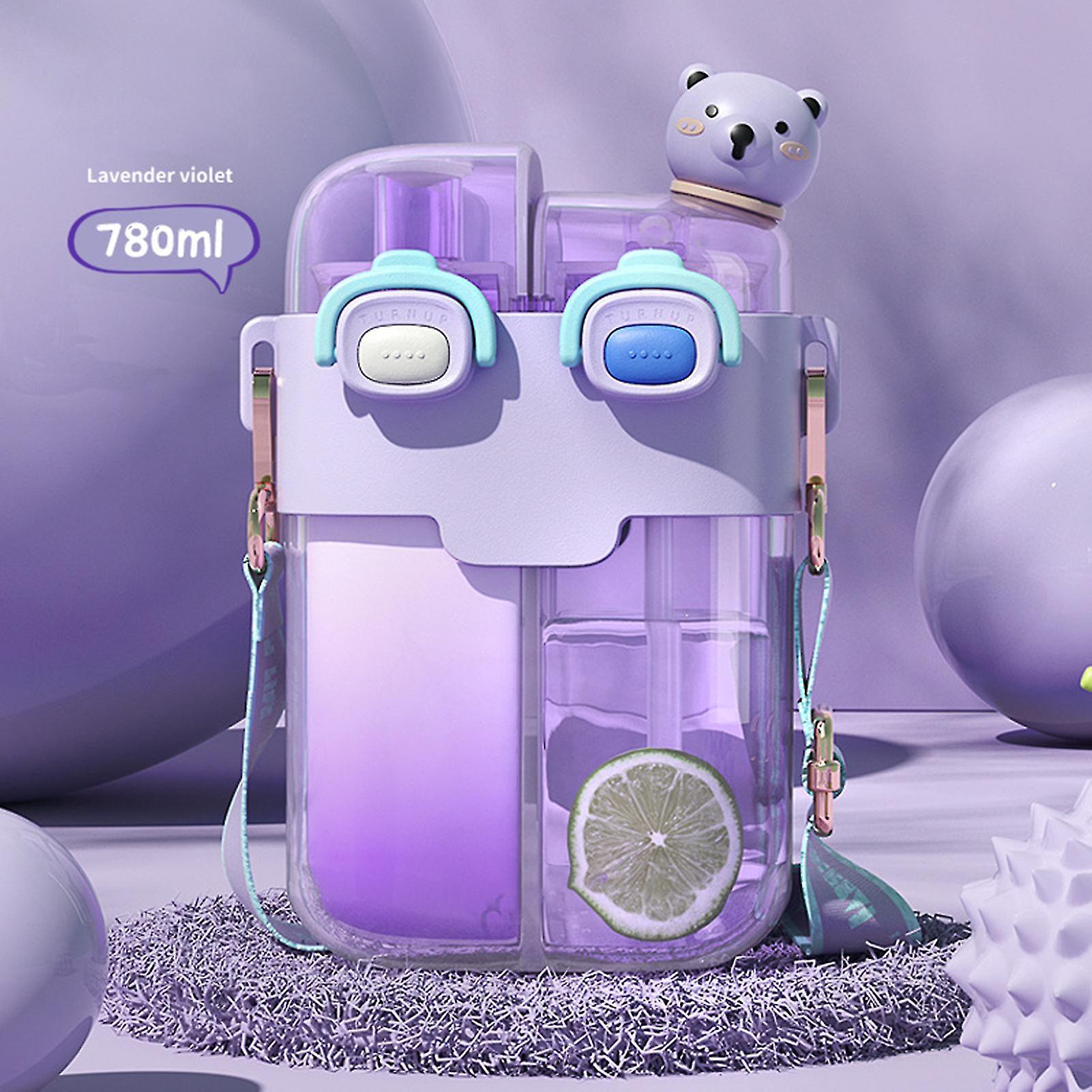 Creative Two Compartments Design Water Bottle Widened Adjustable Strap ...