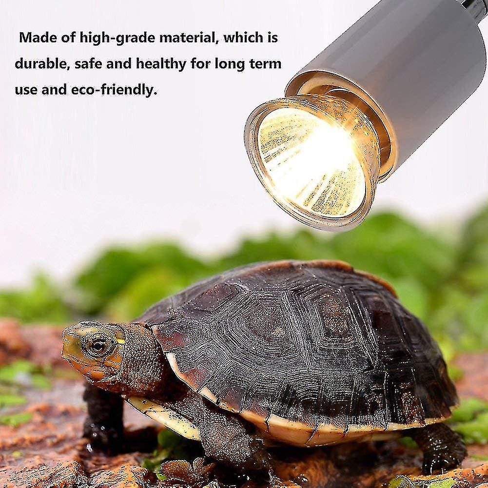 Reptile Heat Lamp75w Uva Uvb Full Spectrum Sun Lamp Sunbathe Heating ...