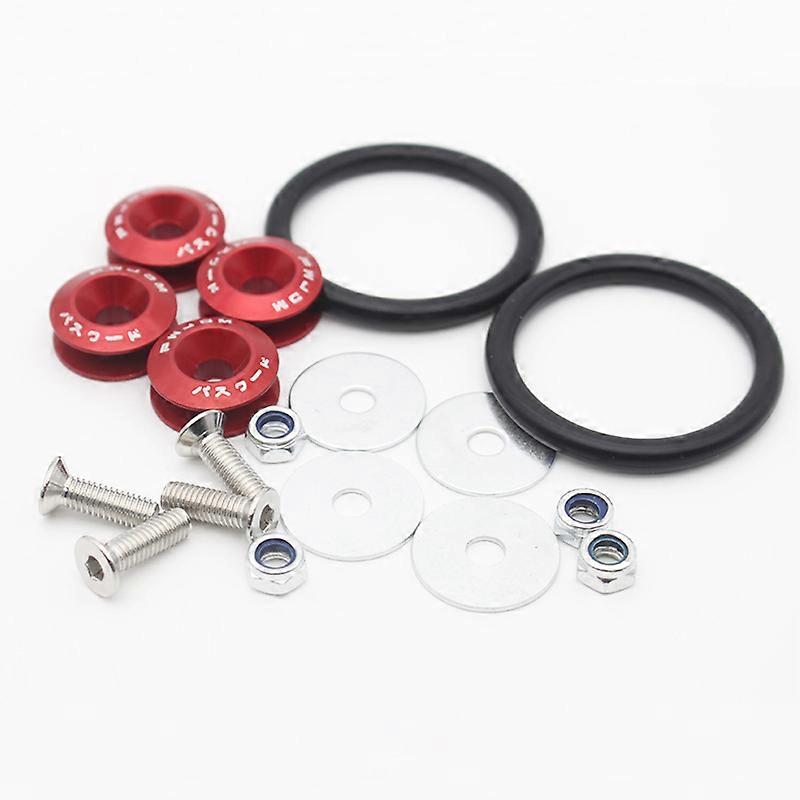 Aluminum Universal JDM Quick Release Fasteners Bumper Fender Washers ...