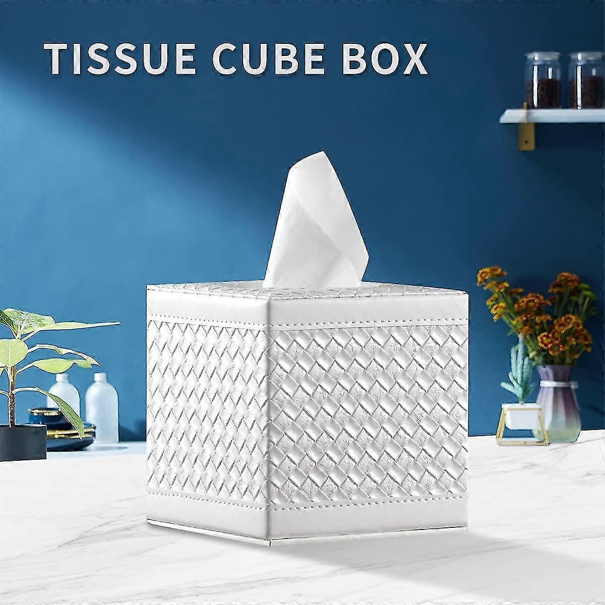Modern Square Pu Leather Facial Tissue Box Cover Holder | Fruugo UK