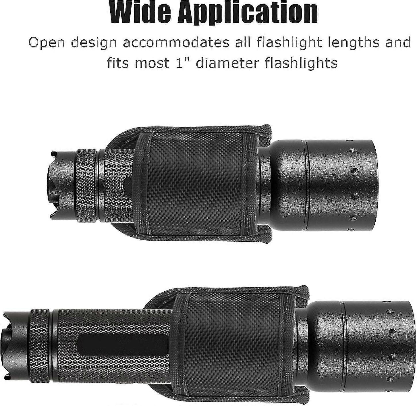 Flashlight Holster For Duty Belt Open Top D Cell Compact Light Holder ...